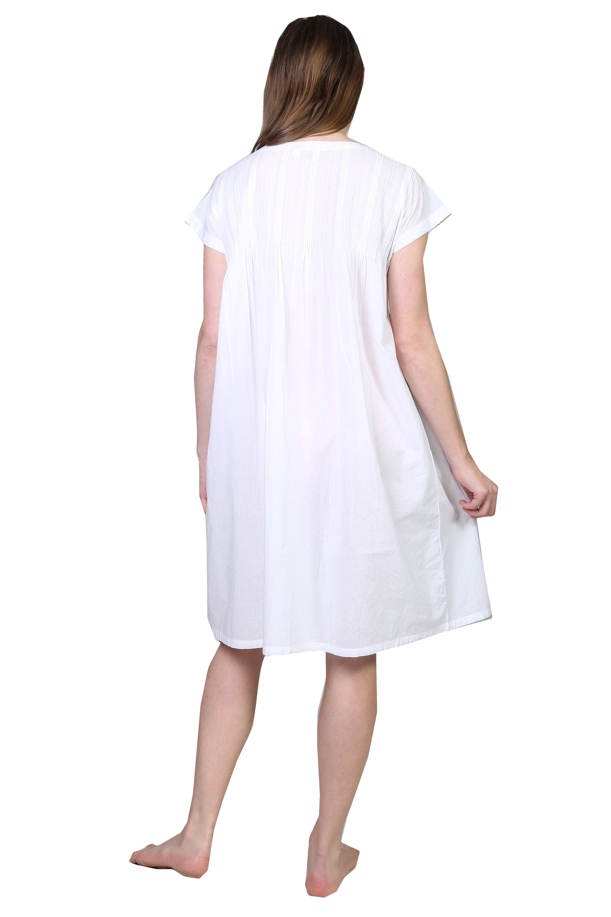 Pleated Bodice Lightweight Cotton Chemise | Little Miss Muffin Children ...