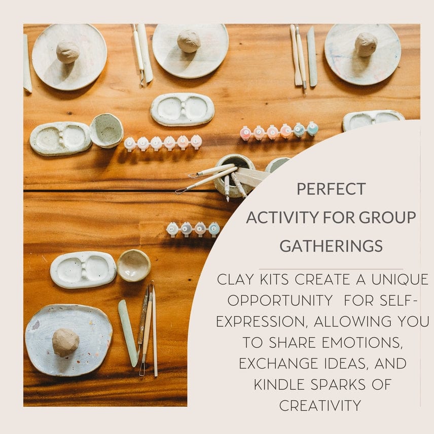 Breathe People Meditative Art Clay Kit + Self-Care Meditations and ...
