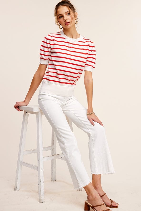 La Miel Soft Washed All Season Stretchy Pants in White