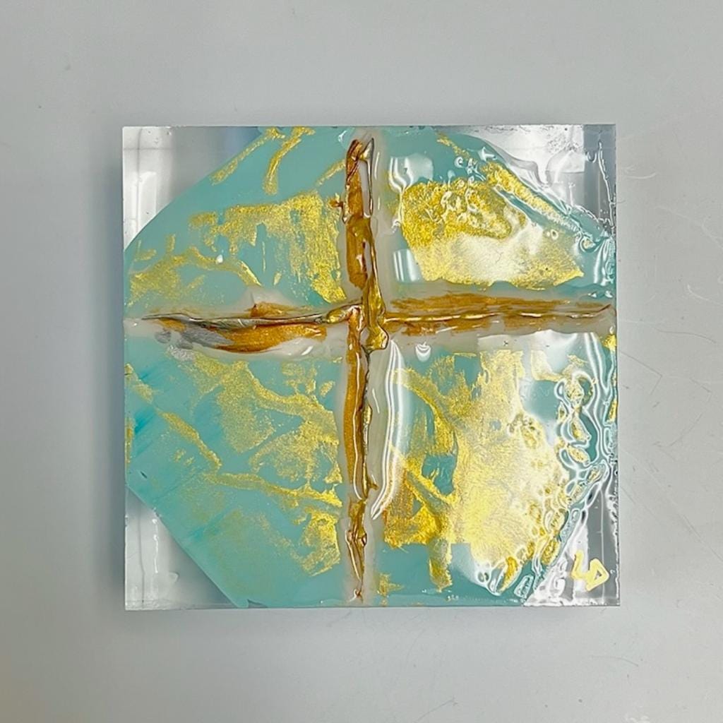 Lisa Devlin Designs Acrylic Block 3x3 Cross | Little Miss Muffin ...