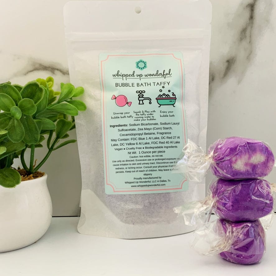Whipped Up Wonderful Lavender Bubble Bath Taffy - 6 Pieces | Little ...
