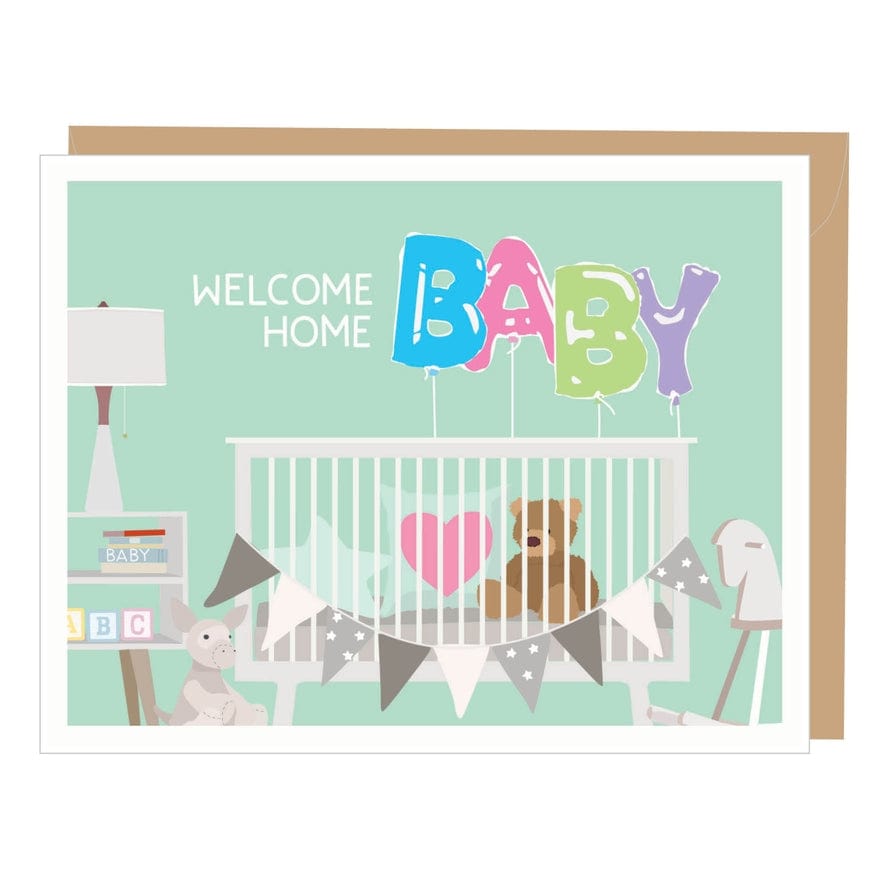 Apartment 2 Cards Welcome Home New Baby Greeting Card | Little Miss ...