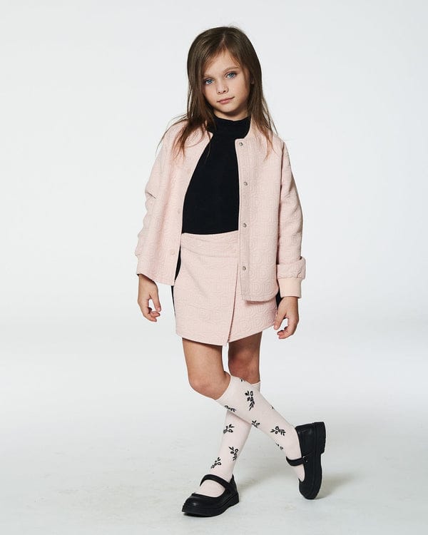 Deux Par Deux Skort With Contrast Front Panel in Rose Smoke | Little ...