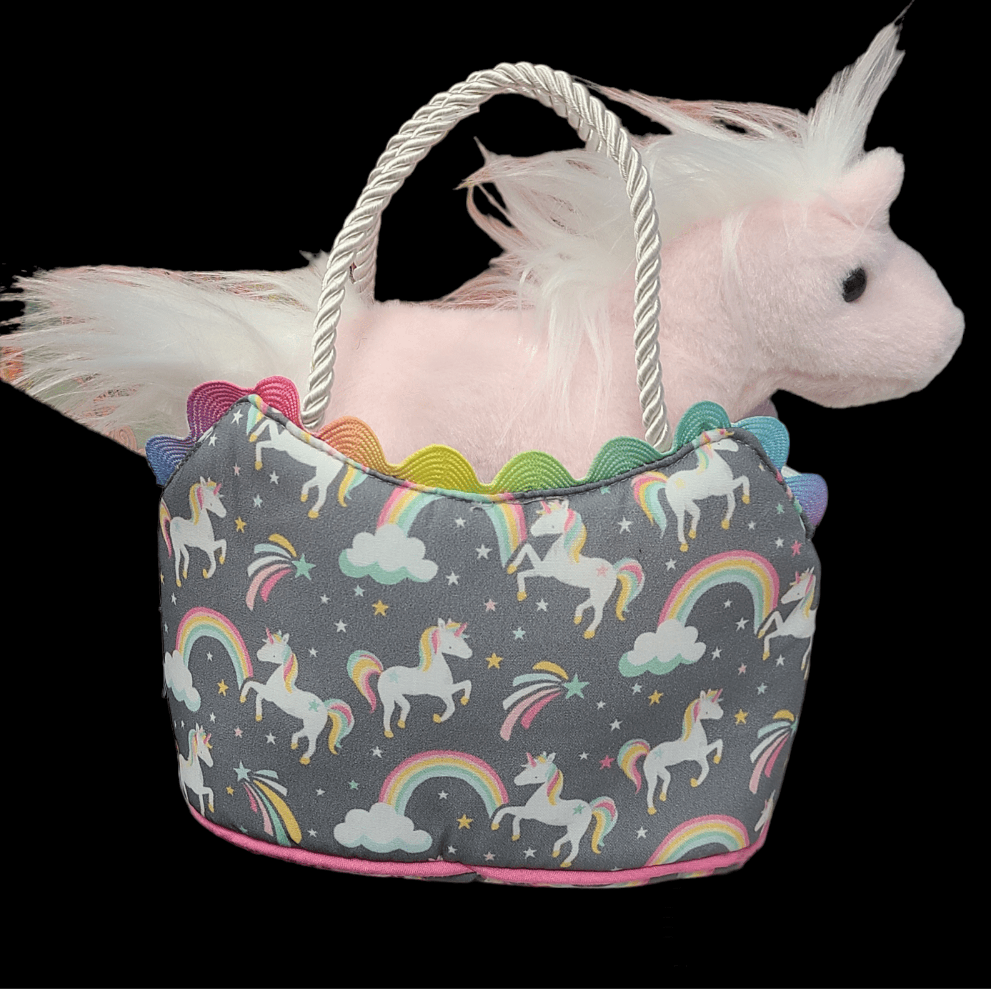 Douglas Toys Fun Unicorn Sassy Sak with Pink Unicorn | Little Miss ...