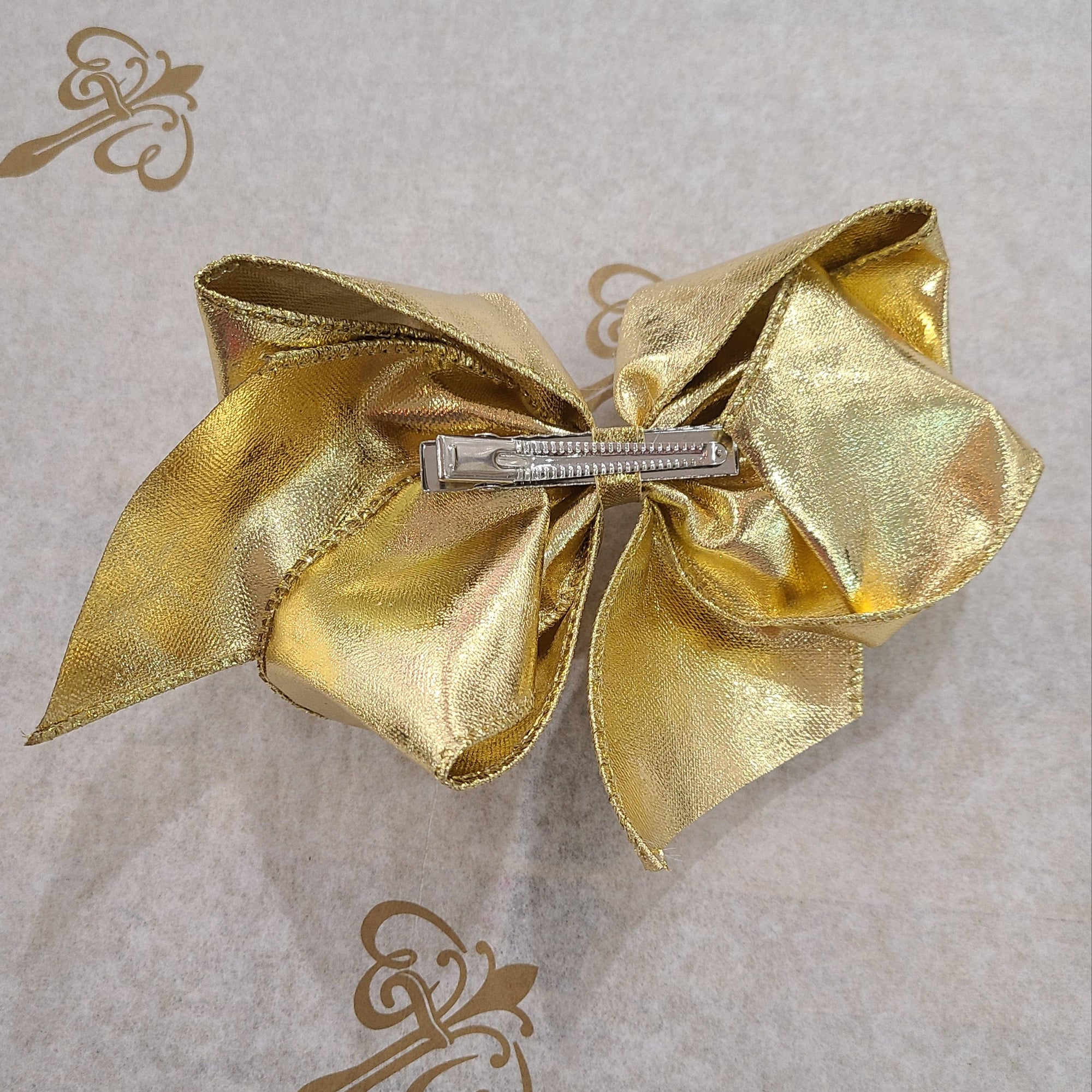 HI107 Gotta Have Glitz Giant Metallic Bow | Little Miss Muffin Children ...