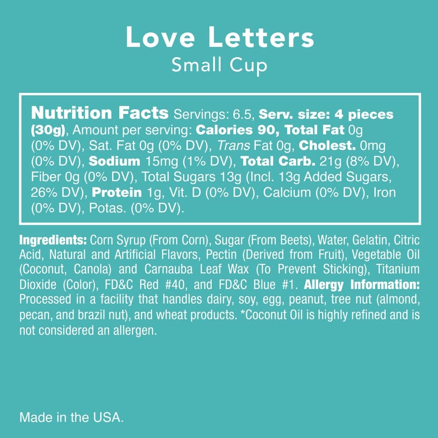 Candy Club Gummy Love Letters | Little Miss Muffin Children & Home