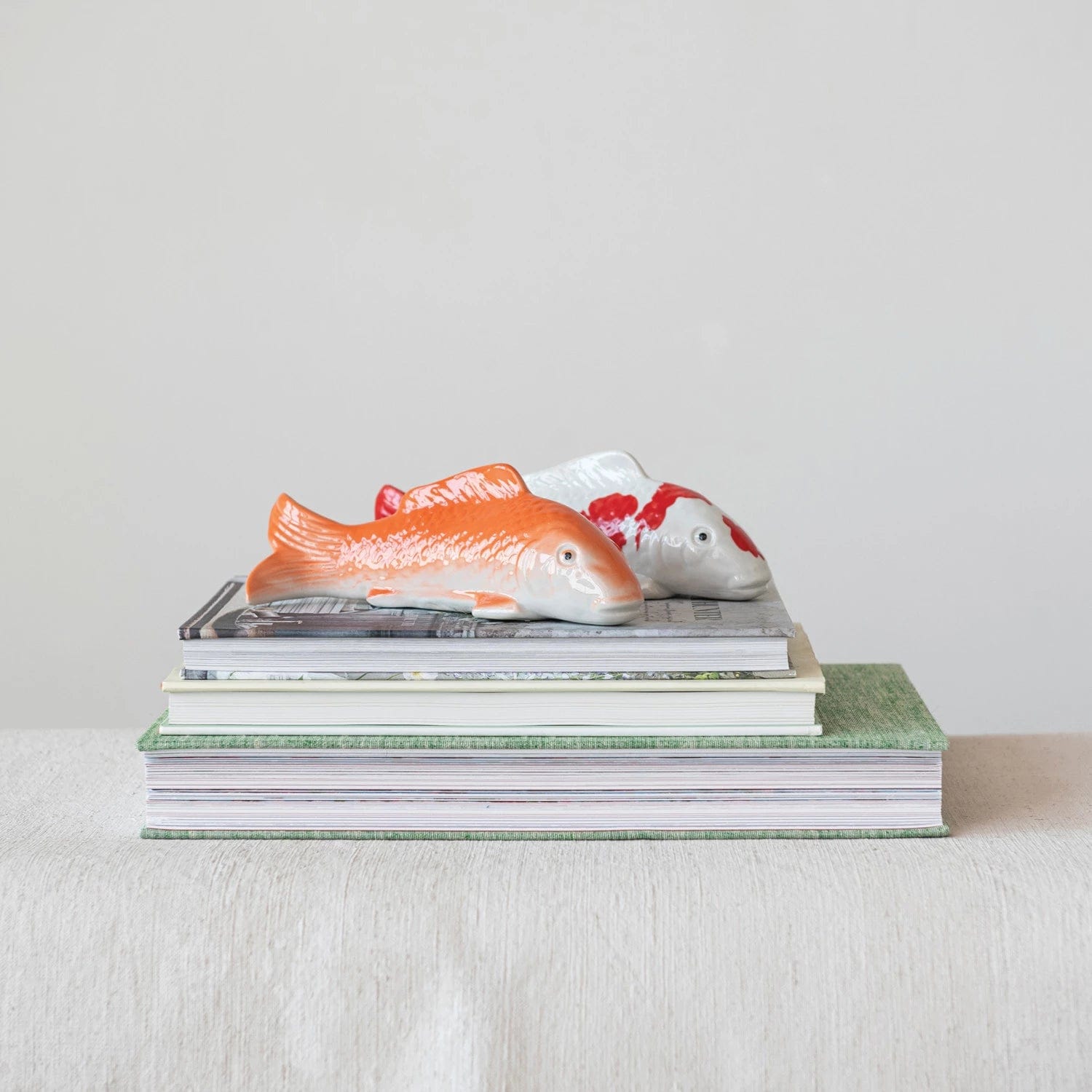 Creative Co-op Stoneware 8" Floating Fish