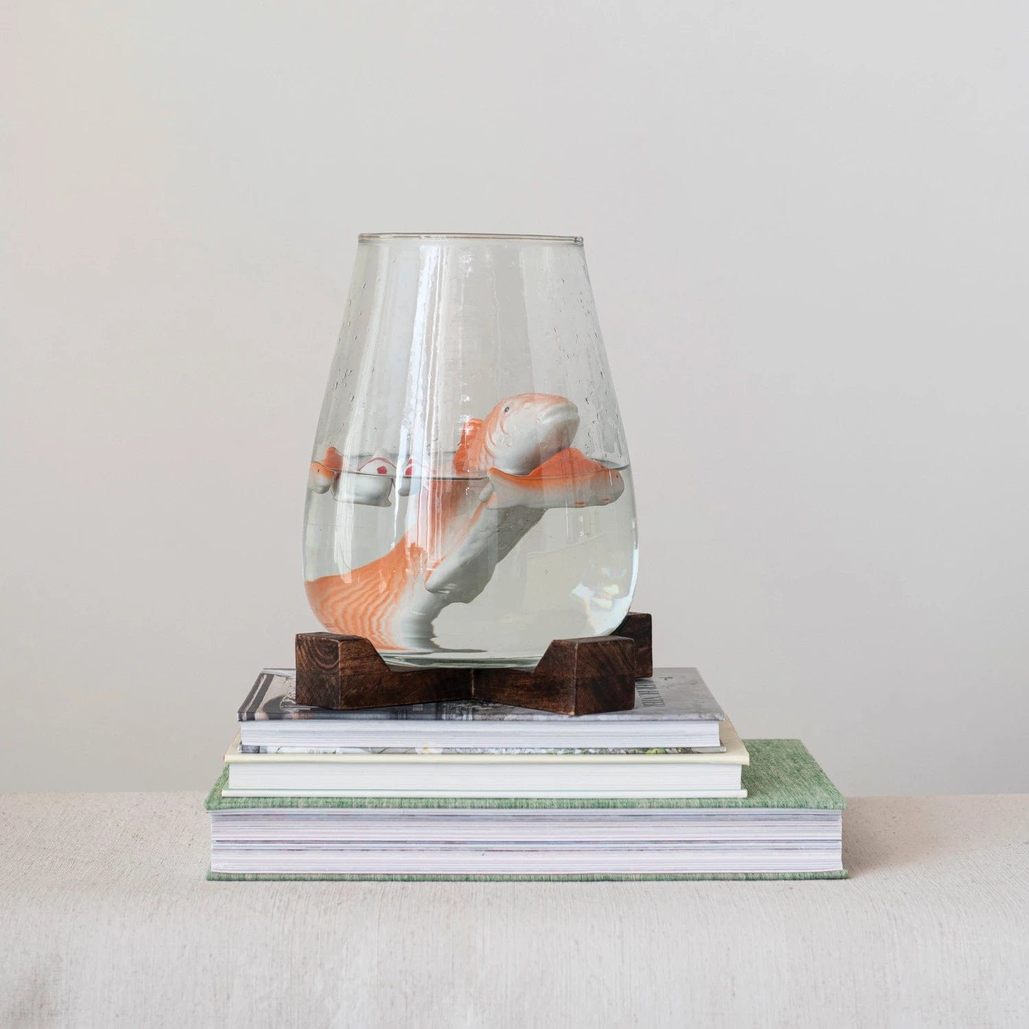 Creative Co-op Stoneware 8" Floating Fish