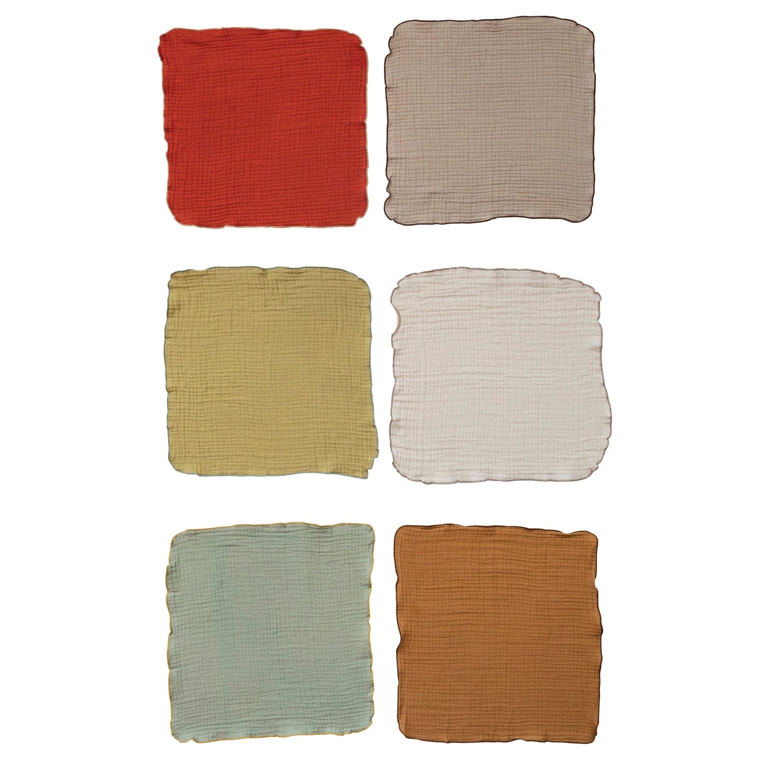 Creative Co-op Woven Cotton Double Cloth Napkins with Contrasting ...