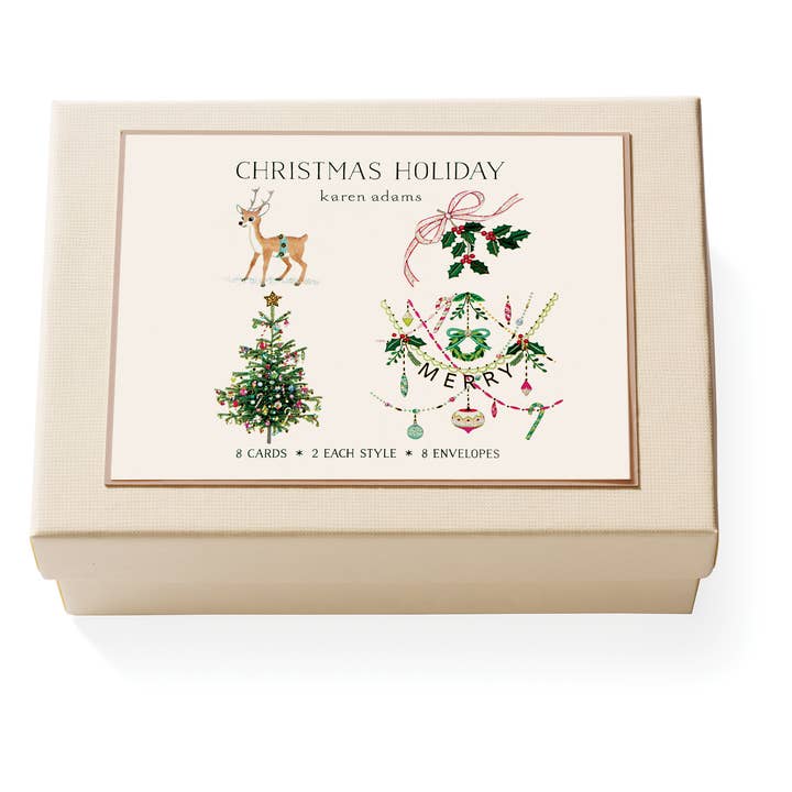 Christmas Holiday Note Card Box | Little Miss Muffin Children & Home