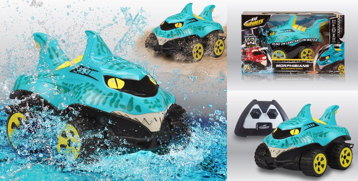 Kid Galaxy Mega Morphibians Amphibious Remote Control Shark | Little ...