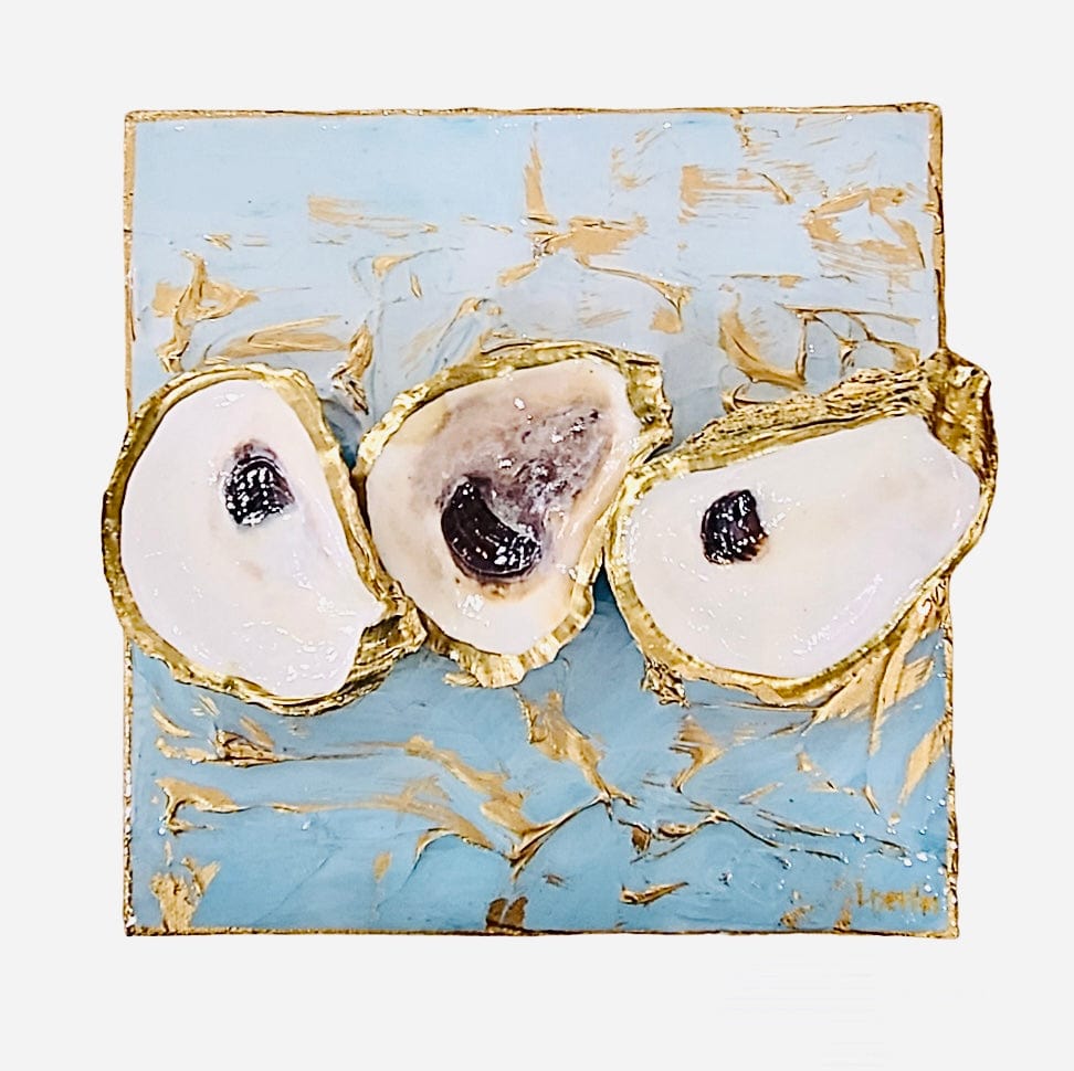 Lisa Devlin Designs Oyster Shells with Resin On Canvas | Little Miss ...