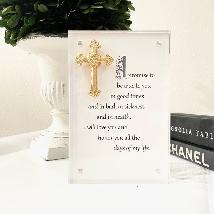 Susan Lange Designs Prayer Acrylic Art 4x6 Marriage Vows | Little Miss ...