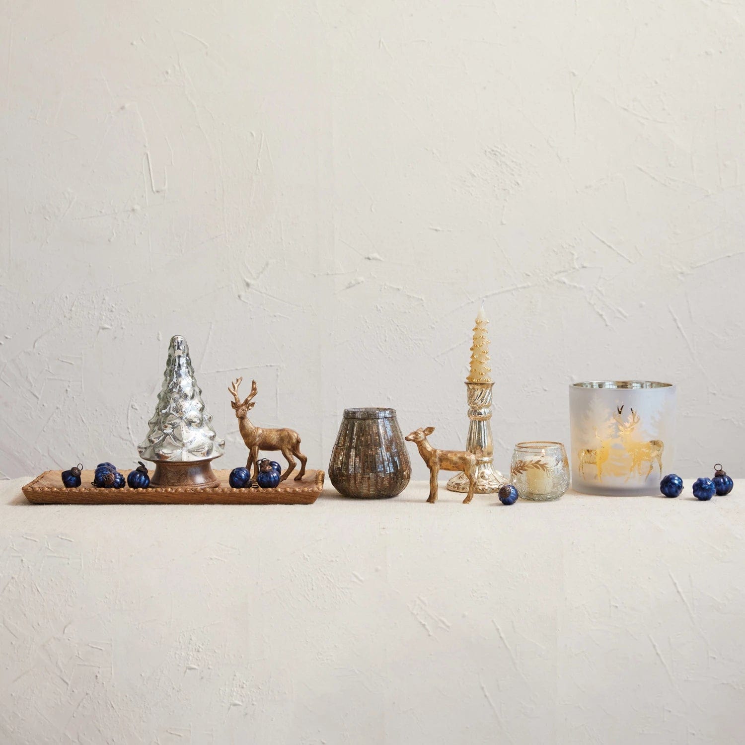 Creative Co-op Resin Buck, Gold Finish | Little Miss Muffin Children & Home