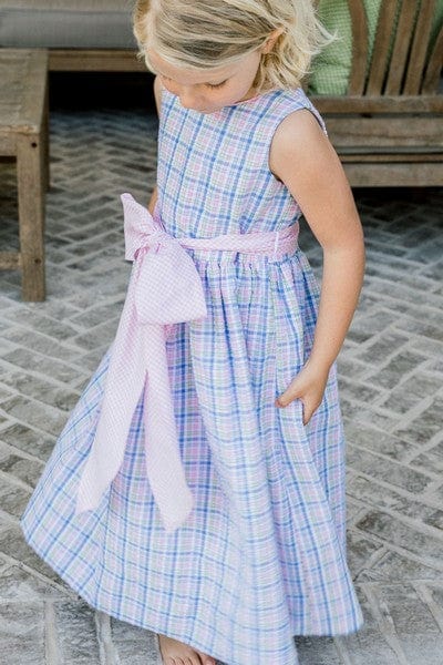 Bailey Boys Blythe Seersucker & Pink Check Empire Dress – Little Miss ...