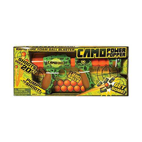 Hog Wild Toys Camo Power Popper 12 Pack - Foam Ball Blaster | Little ...