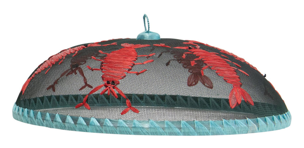 Creative Co-Op Embroidered Shrimp Wire Mesh Food Cover – Little Miss ...