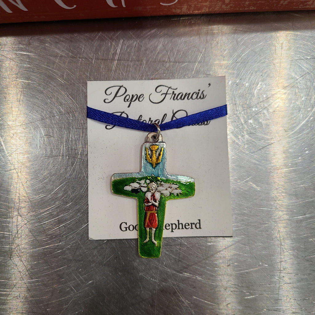 Saints For Sinners Pope Francis Pectoral Cross Hand Painted Medal ...