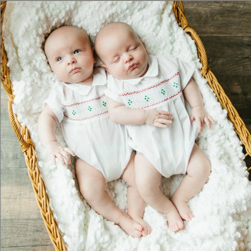 Feltman Brothers Smocked Holiday Creeper – Little Miss Muffin Children ...