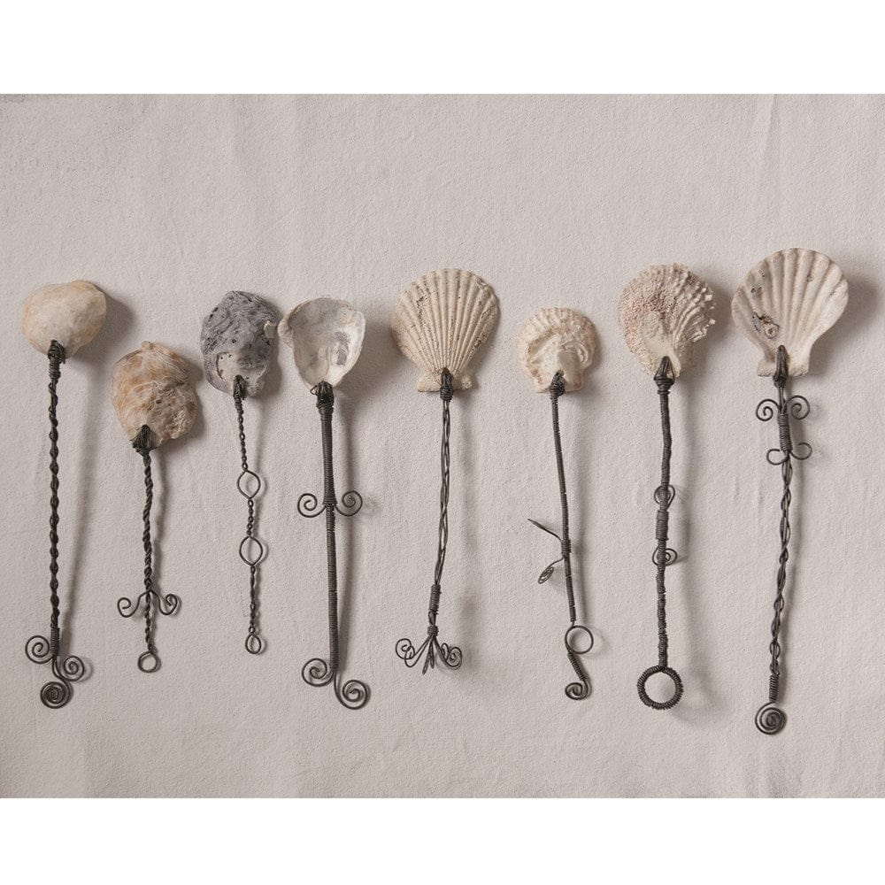 Creative Co Op Handmade Decorative Shell Spoons