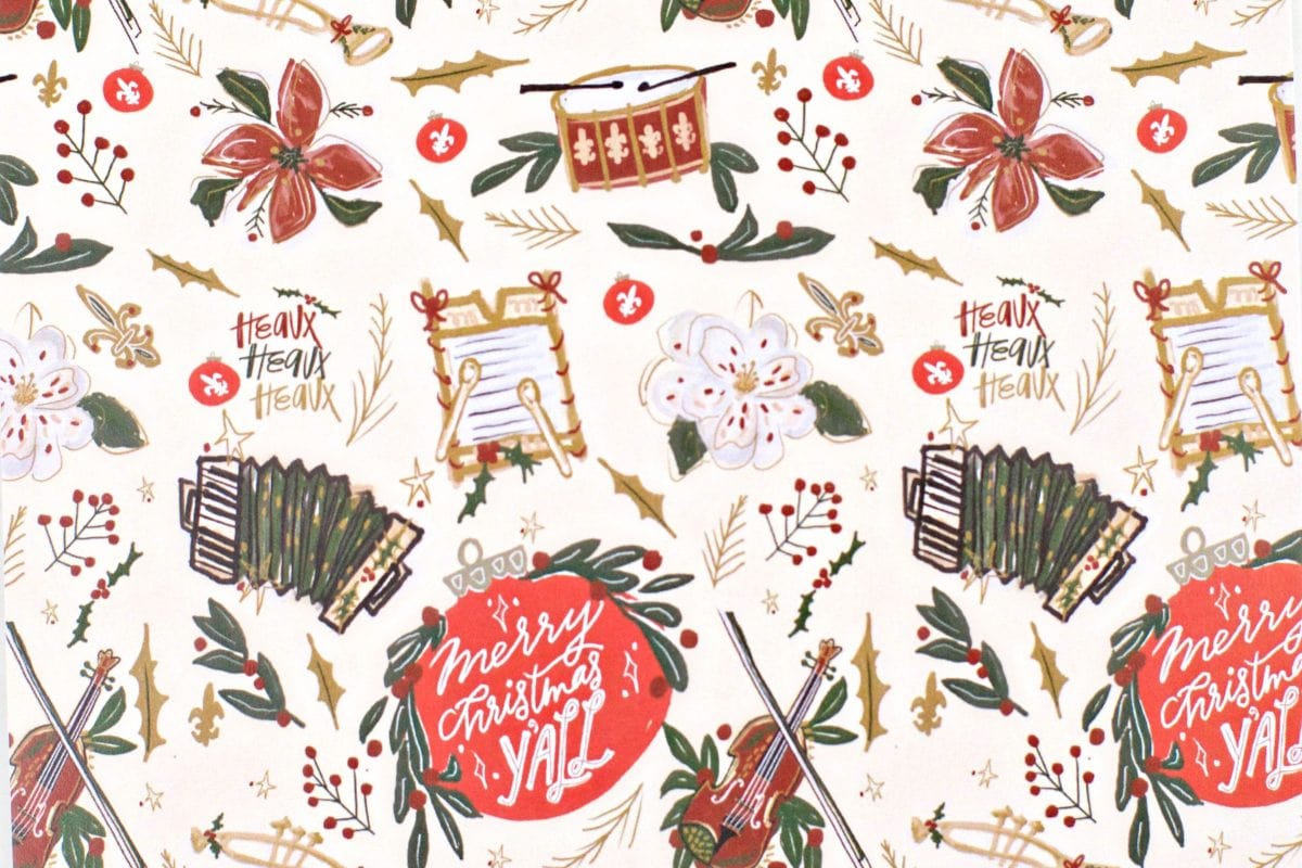 Merry Christmas Y'All Wrapping Paper | Little Miss Muffin Children & Home