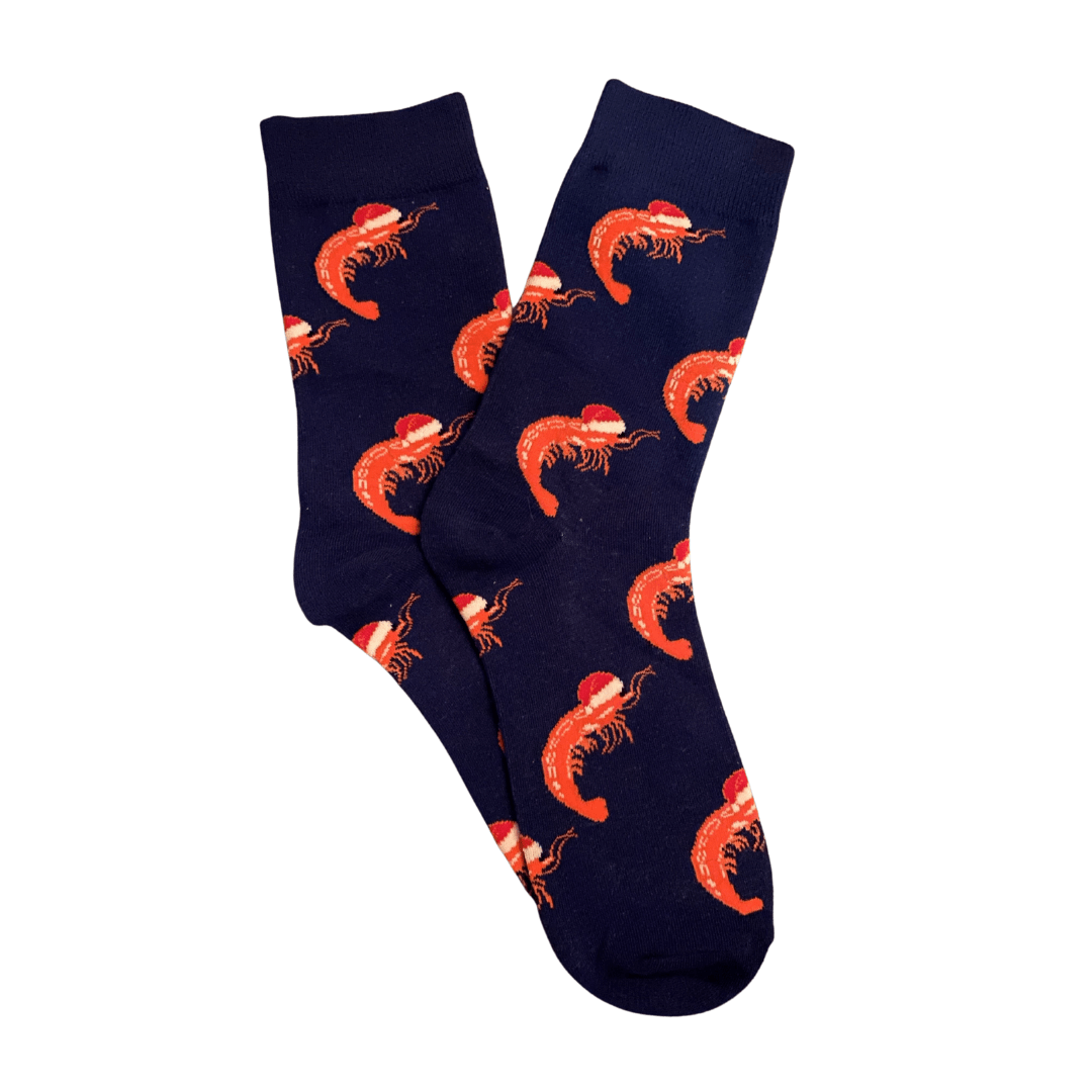 Santa's Swamp Santa Shawn Shrimp Christmas Socks | Little Miss Muffin ...
